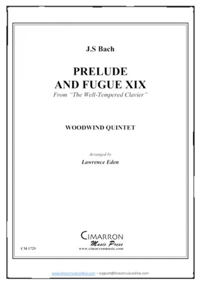Bach - Prelude and Fugue XIX - Woodwind Quintet– Brass Music Online