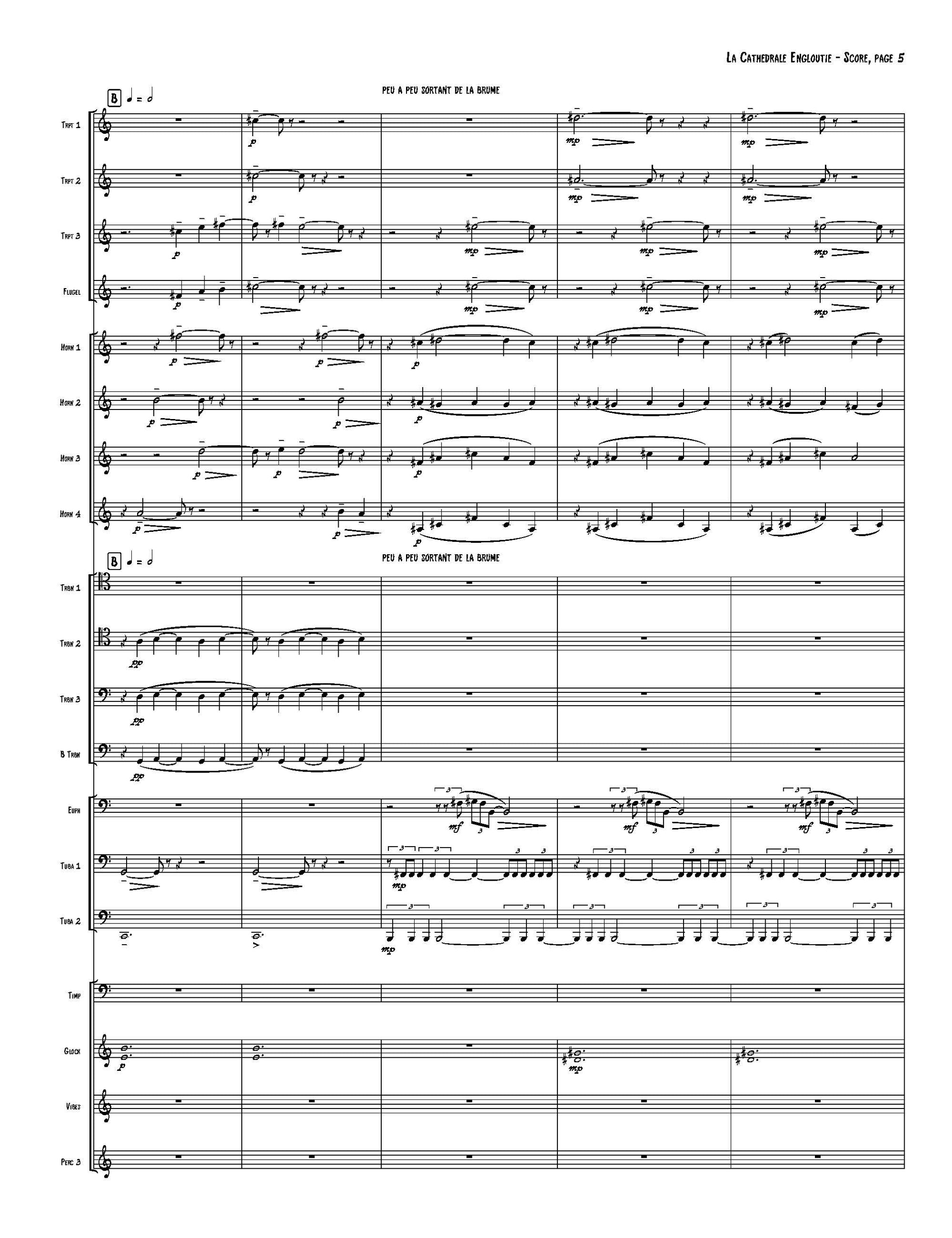 Debussy - La Cathedrale Engloutie - Brass Ensemble– Brass Music Online