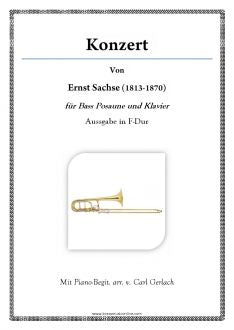 Sachse - Concert for Bass Trombone and Piano– Brass Music Online